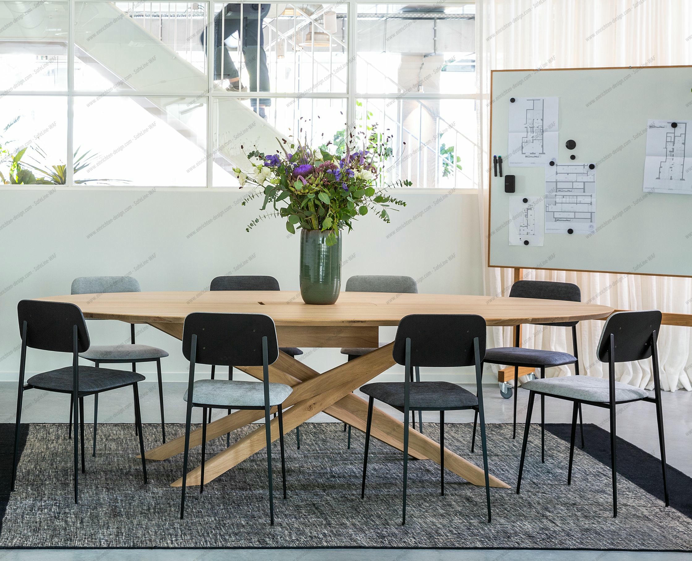 Ethnicraft mikado oval dining table store